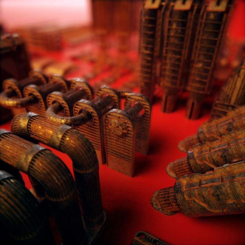 Sci-Fi Array Kitbash Set 3D Model by Ltcdata