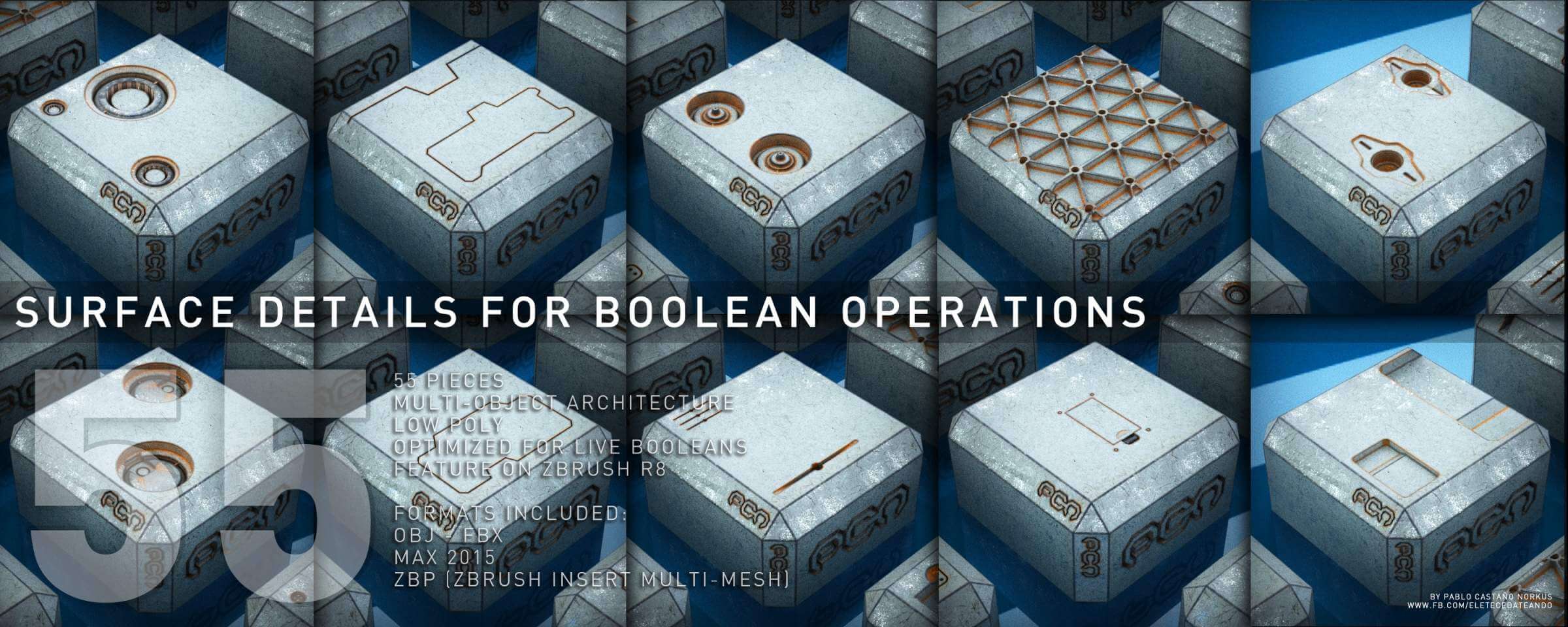 Surface Details For Boolean Operations - 3D Model by Ltcdata