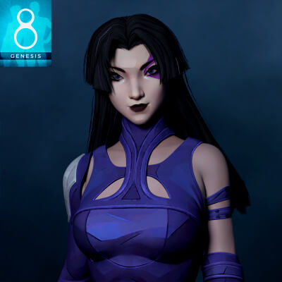 Psylocke for Genesis 8 - Daz Content by lucosmico