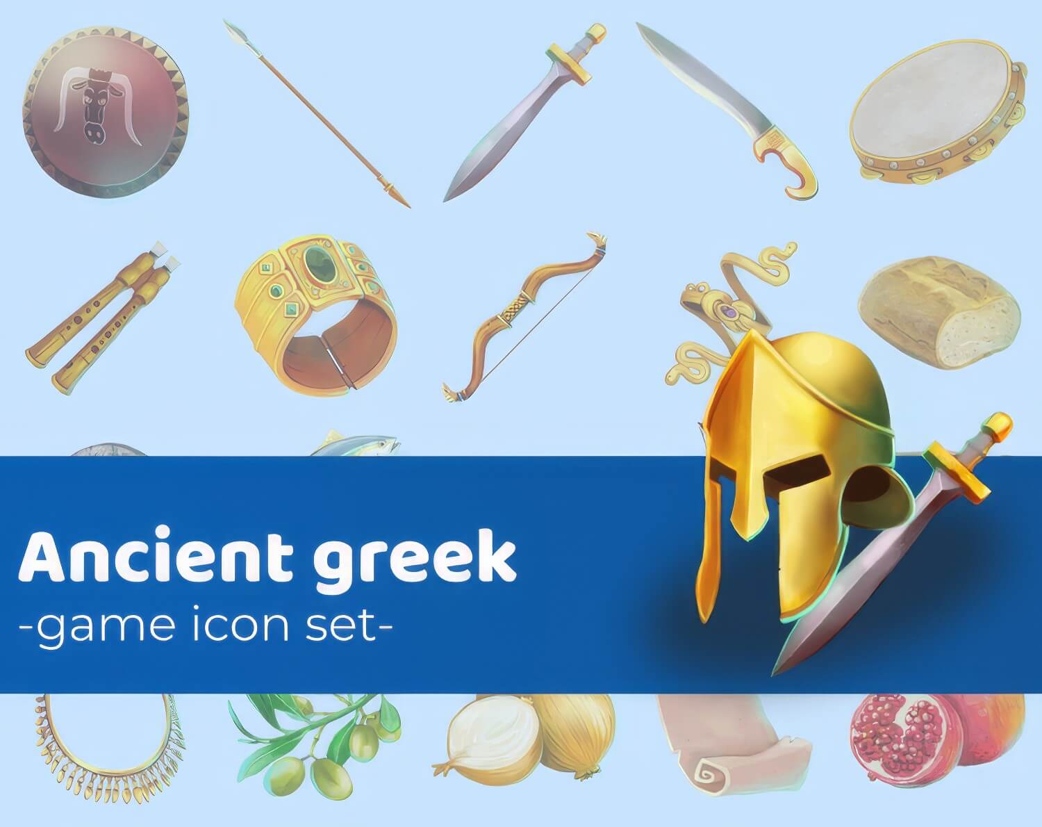 Ancient Greek - Game Icon Set by ludicarts