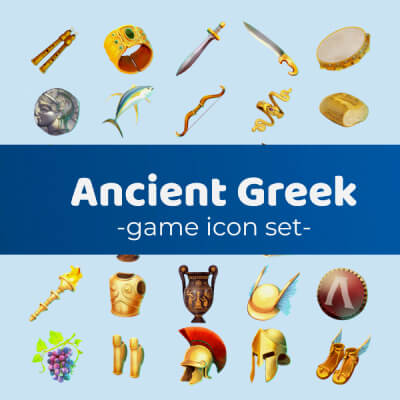 Ancient Greek - Game Icon Set by ludicarts