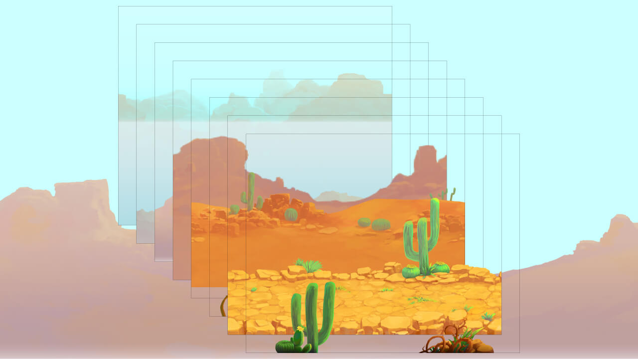 Desert - Game Background by ludicarts