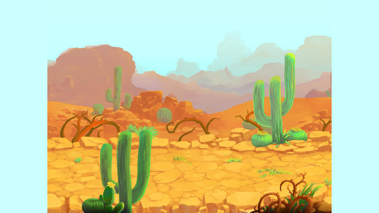 Desert - Game Background by ludicarts