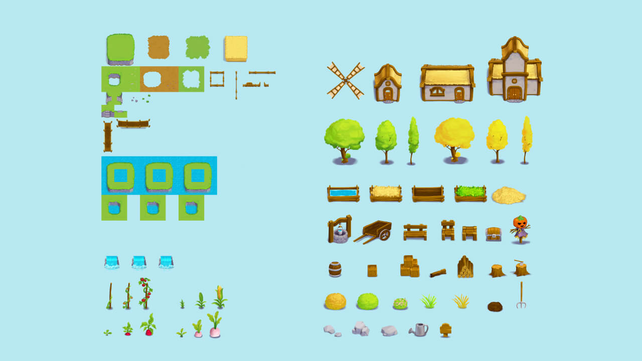 Farm Haven - Top Down Game Tileset by ludicarts