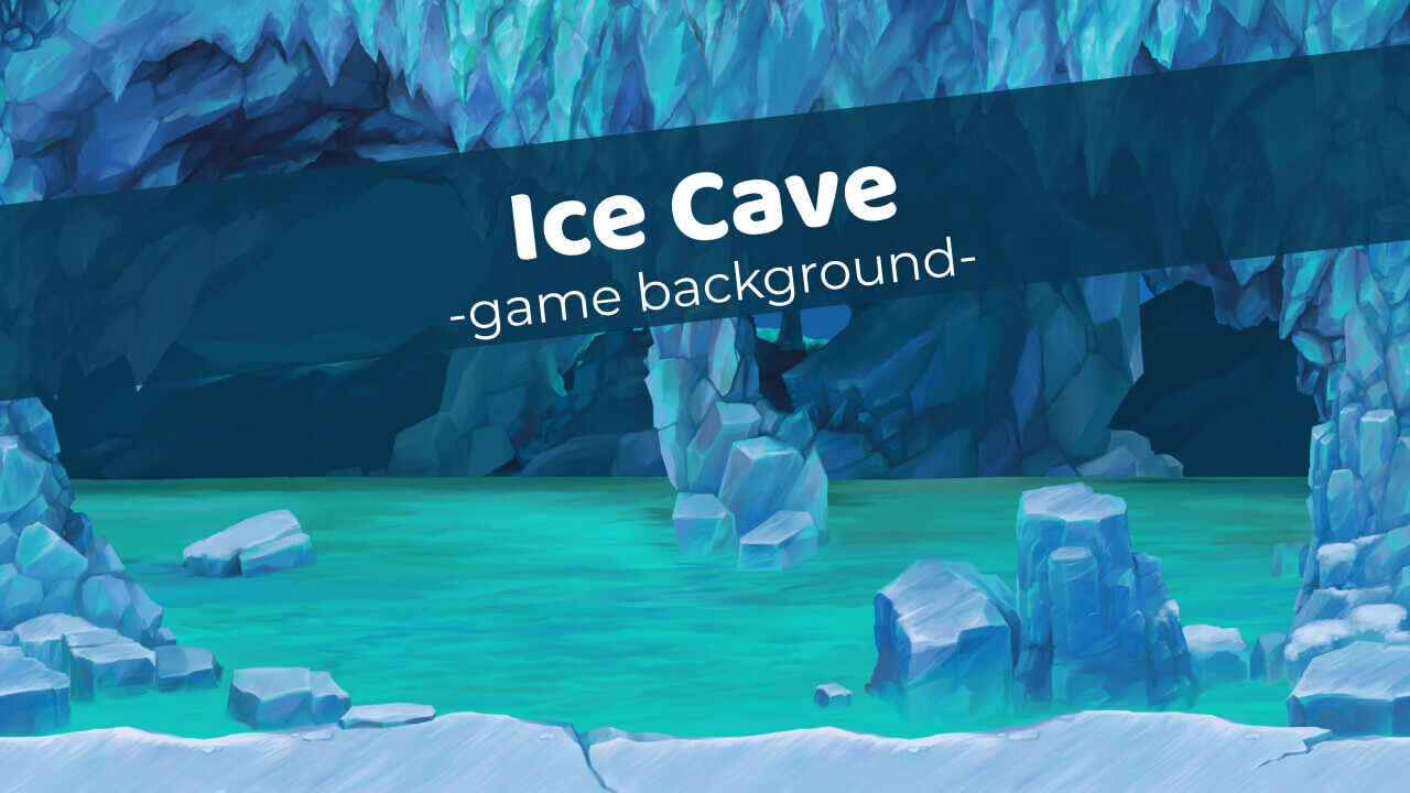 Ice Cave - Game Background by ludicarts