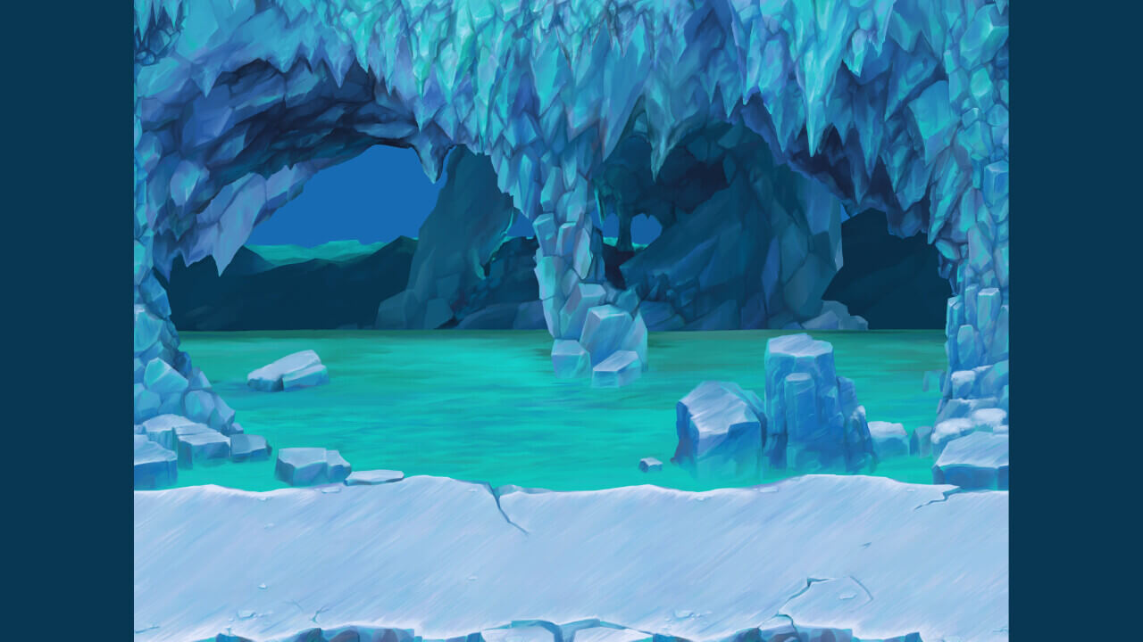 Ice Cave - Game Background by ludicarts