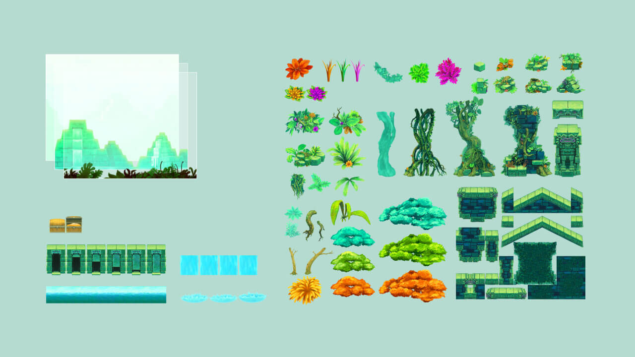 Mayan Temple - Game Tileset by ludicarts