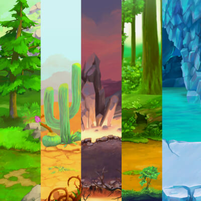 Nature Parallax Background Bundle by ludicarts