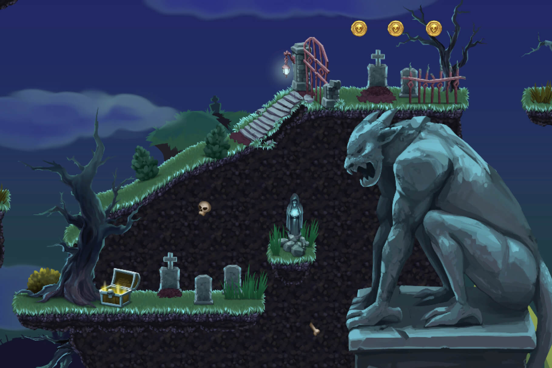 Spooky Cemetery - Game Tileset by ludicarts