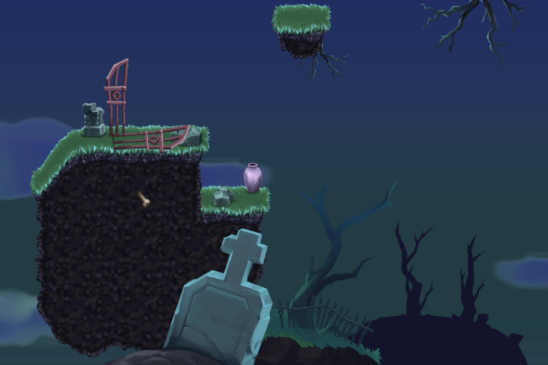 Spooky Cemetery - Game Tileset by ludicarts