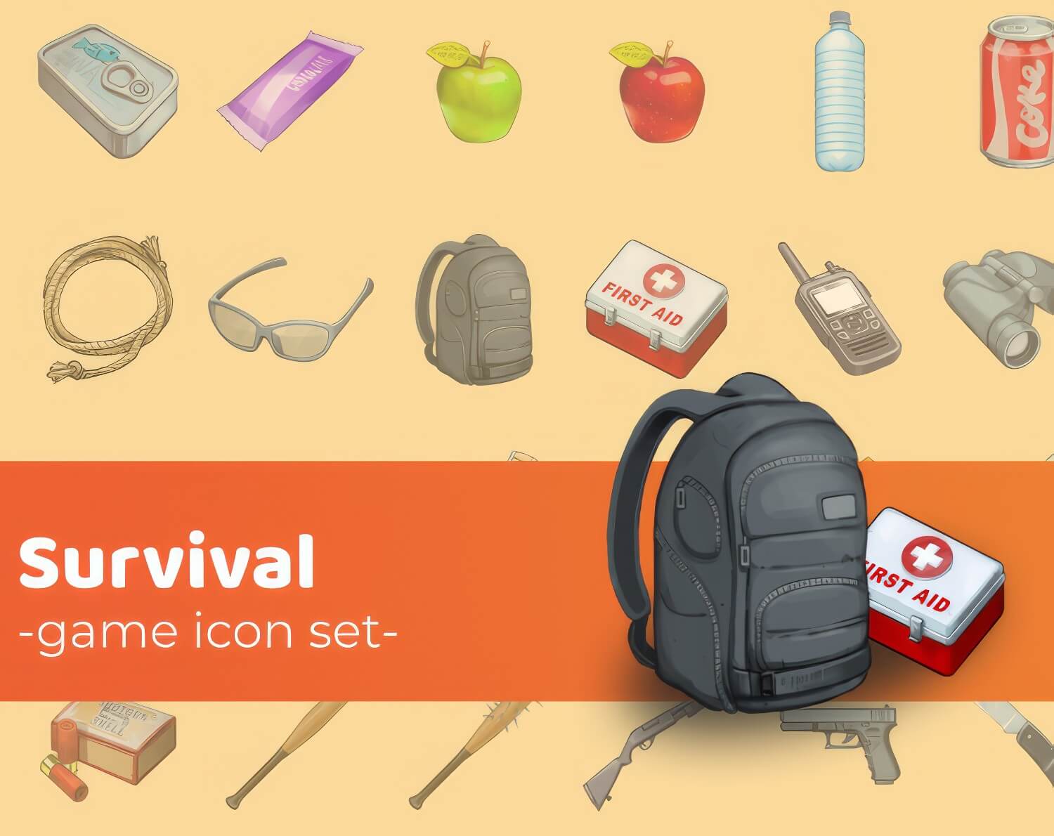 Survival - Game Icon Set by ludicarts