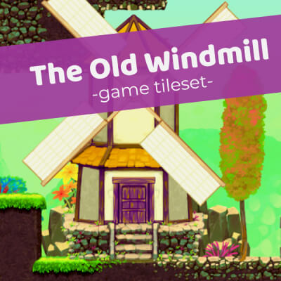 2D Game Assets | Environments | Windmills | RenderHub