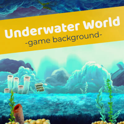 Underwater World - Game Background by ludicarts