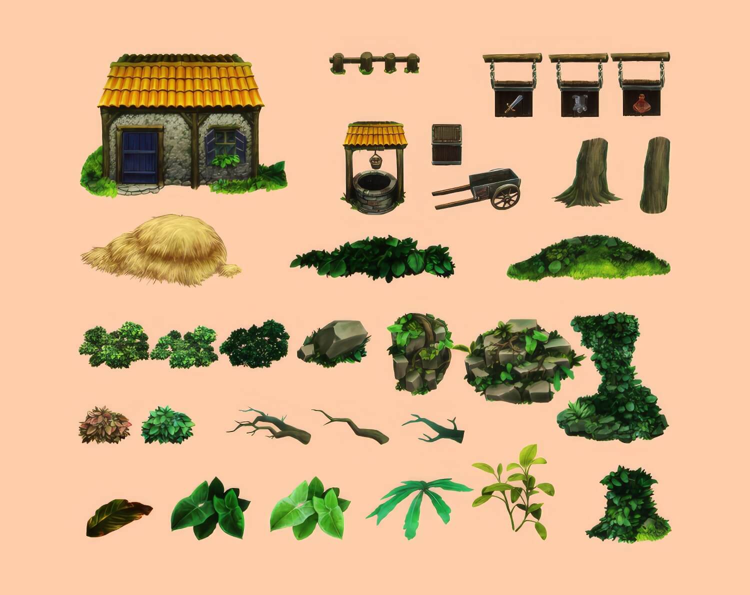 Village - Game Tileset by ludicarts