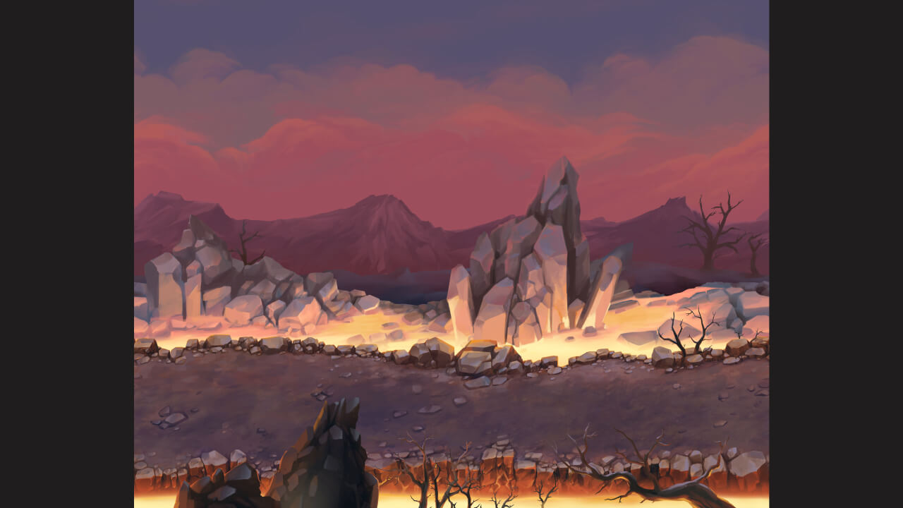 Volcano - Game Background by ludicarts