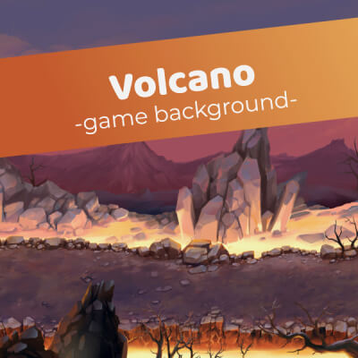 2D Game Assets | Backgrounds | Volcanos | RenderHub