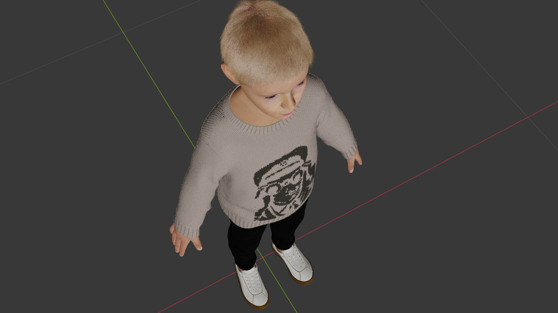 Child Character - 3D Model by ludmi