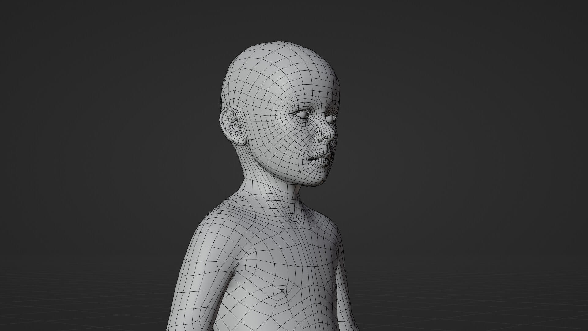 Child Character - 3D Model by ludmi