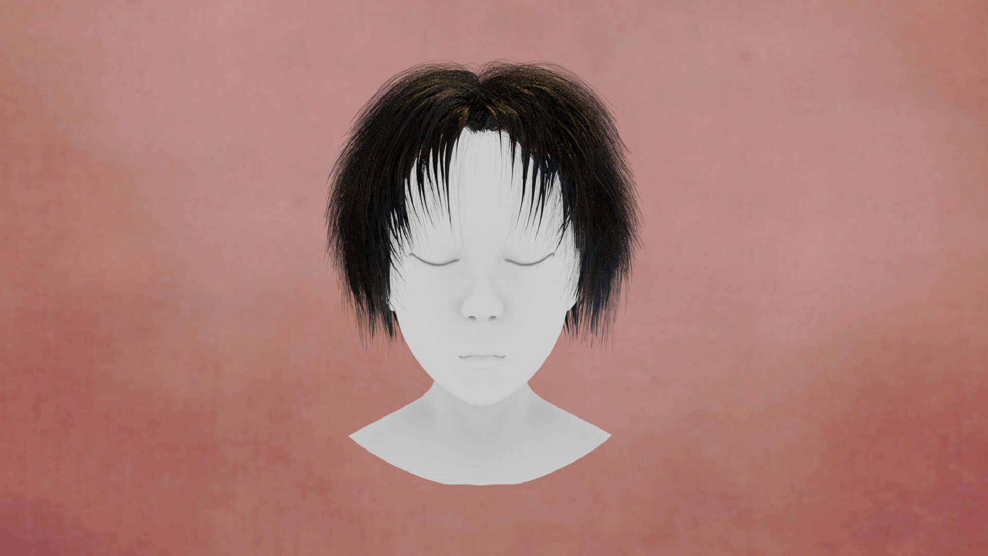 Hair Kano - 3D Model by ludmi