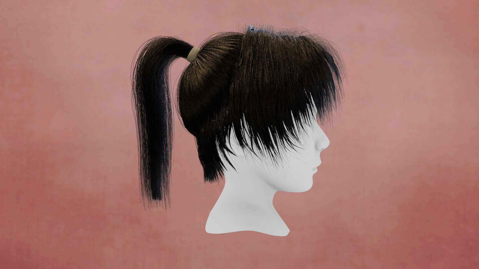 Hair Kano - 3D Model by ludmi