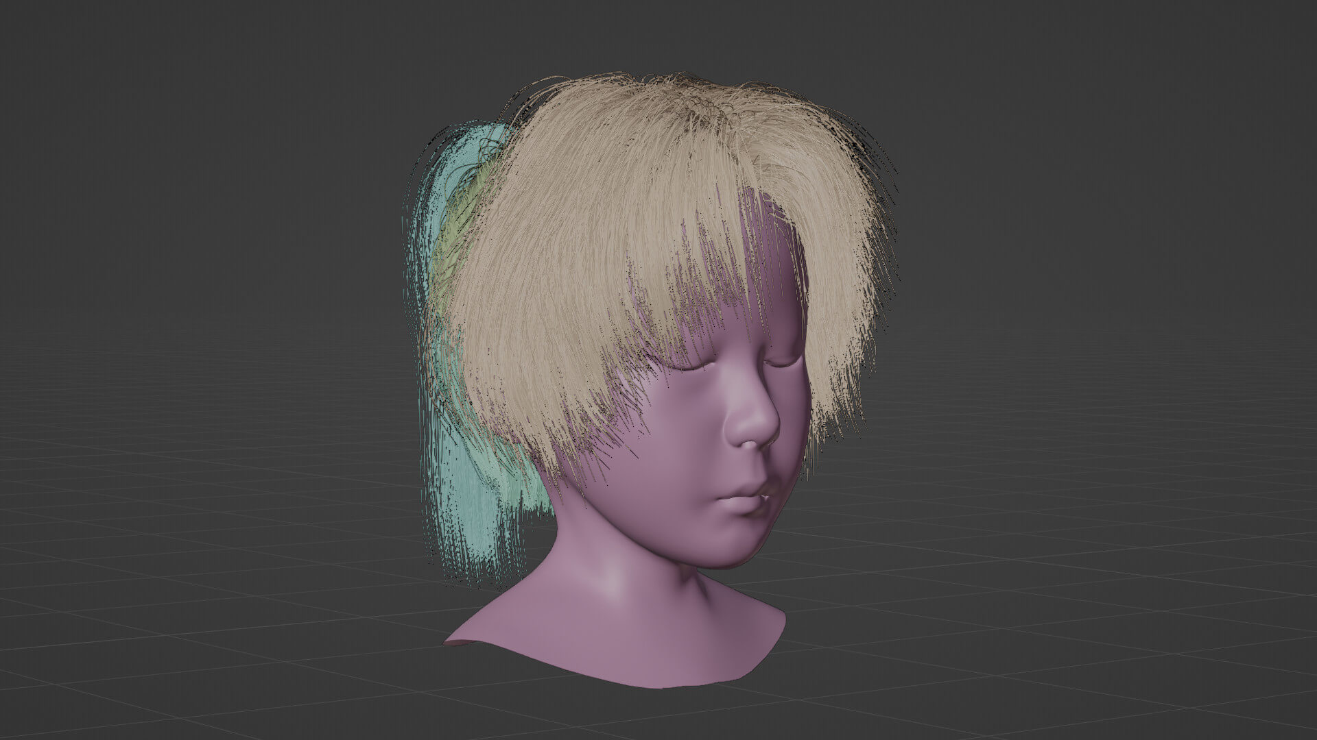 Hair Kano - 3D Model by ludmi