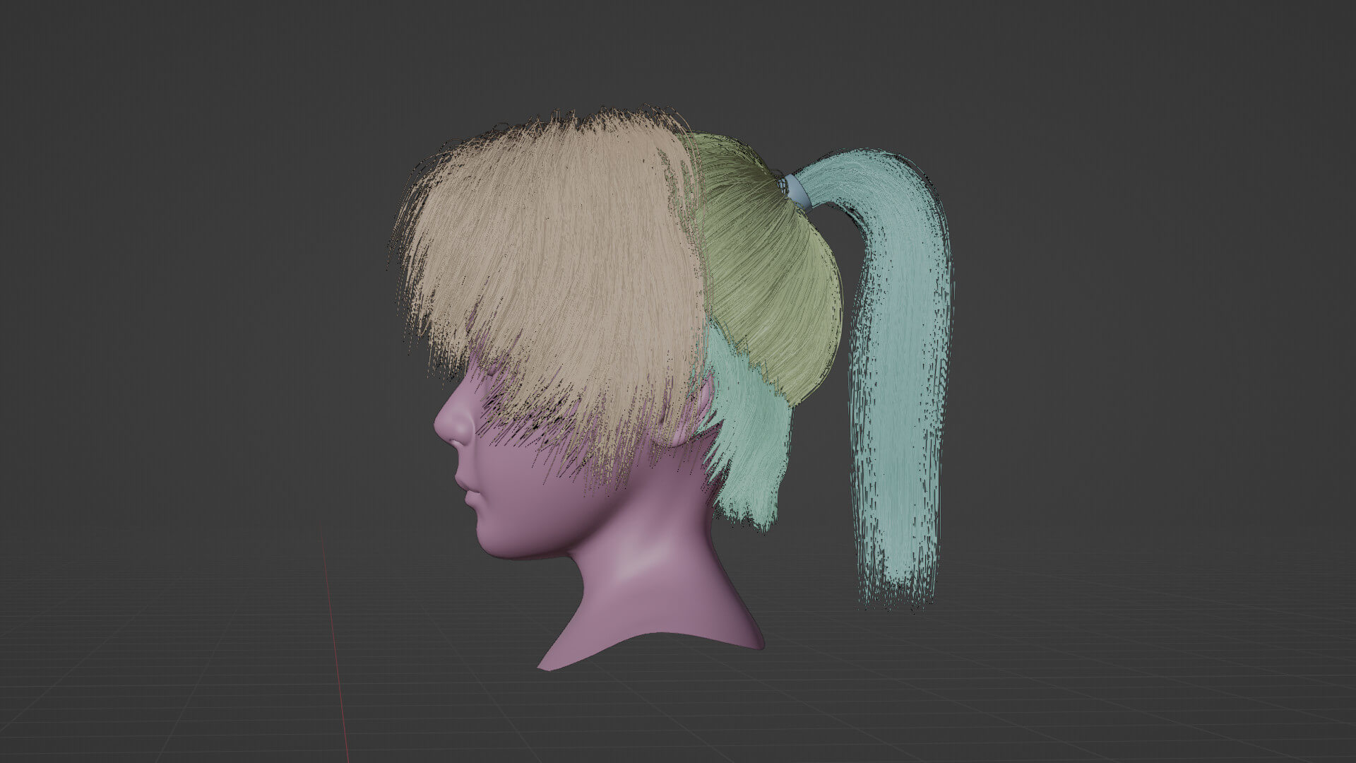 Hair Kano - 3D Model by ludmi