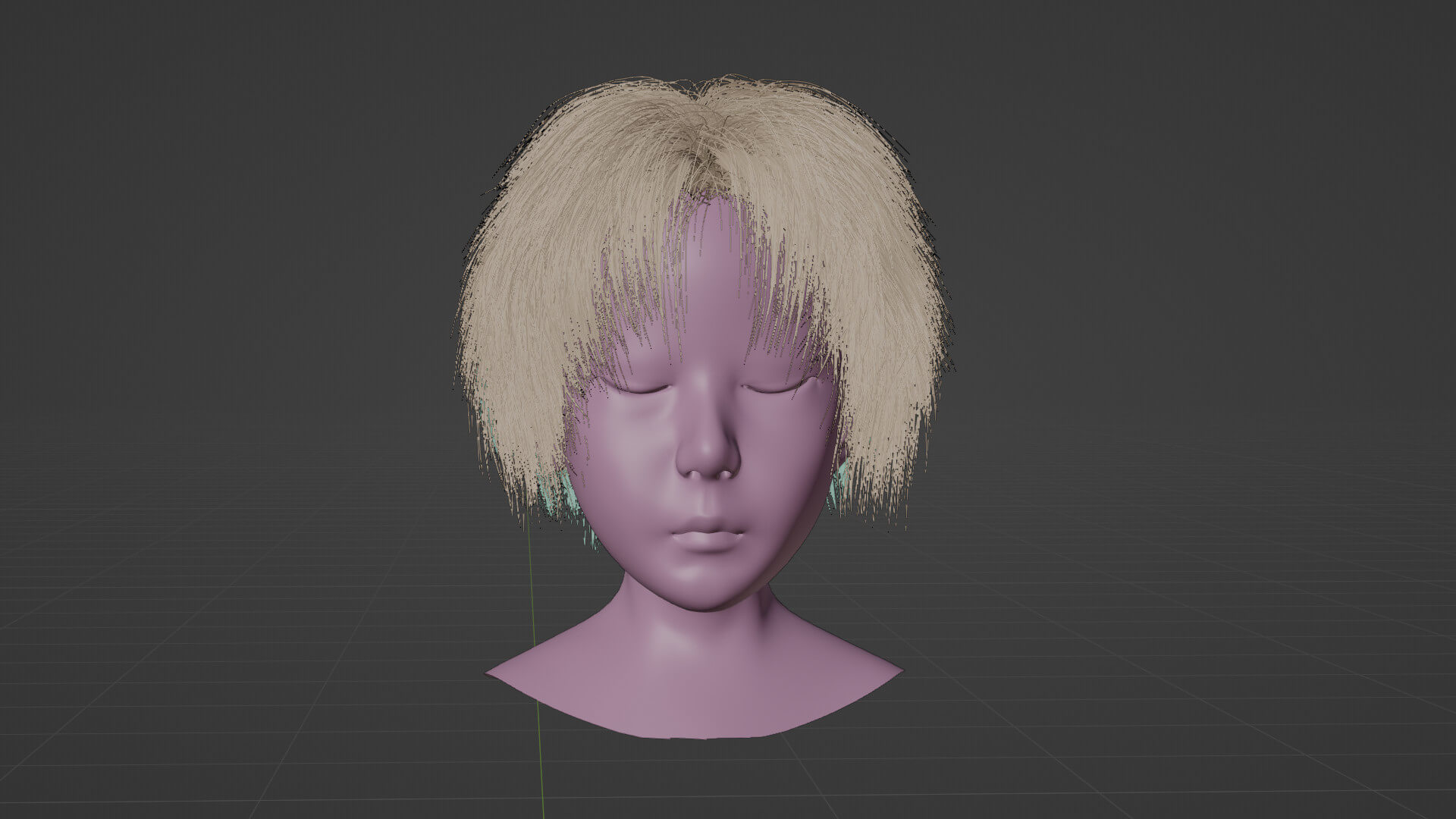 Hair Kano - 3D Model by ludmi