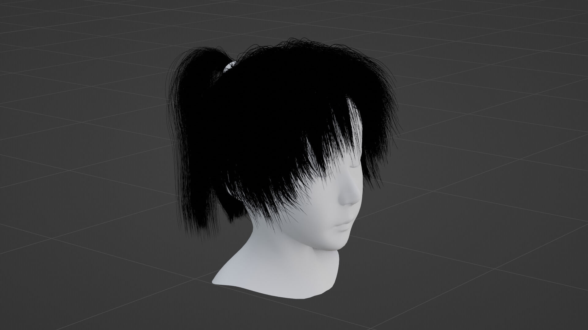 Hair Kano - 3D Model by ludmi