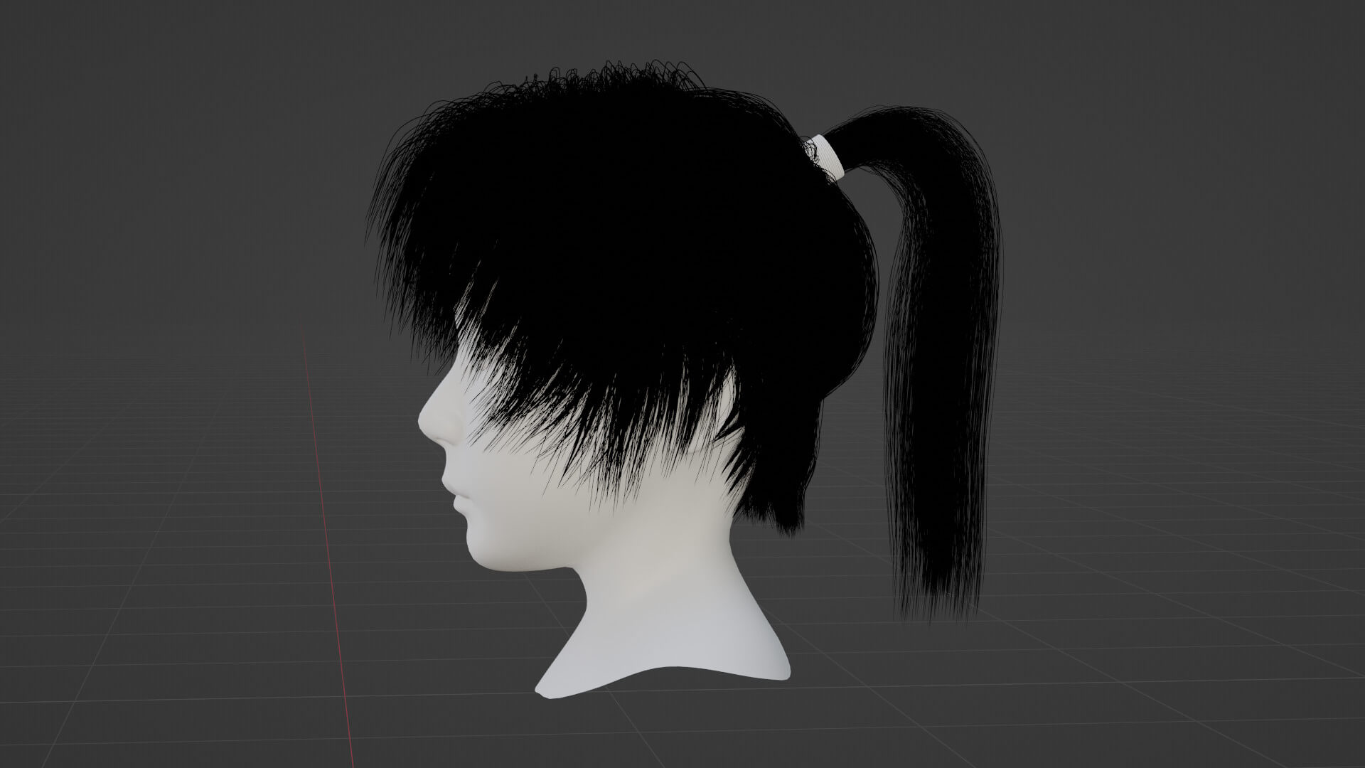Hair Kano - 3D Model by ludmi