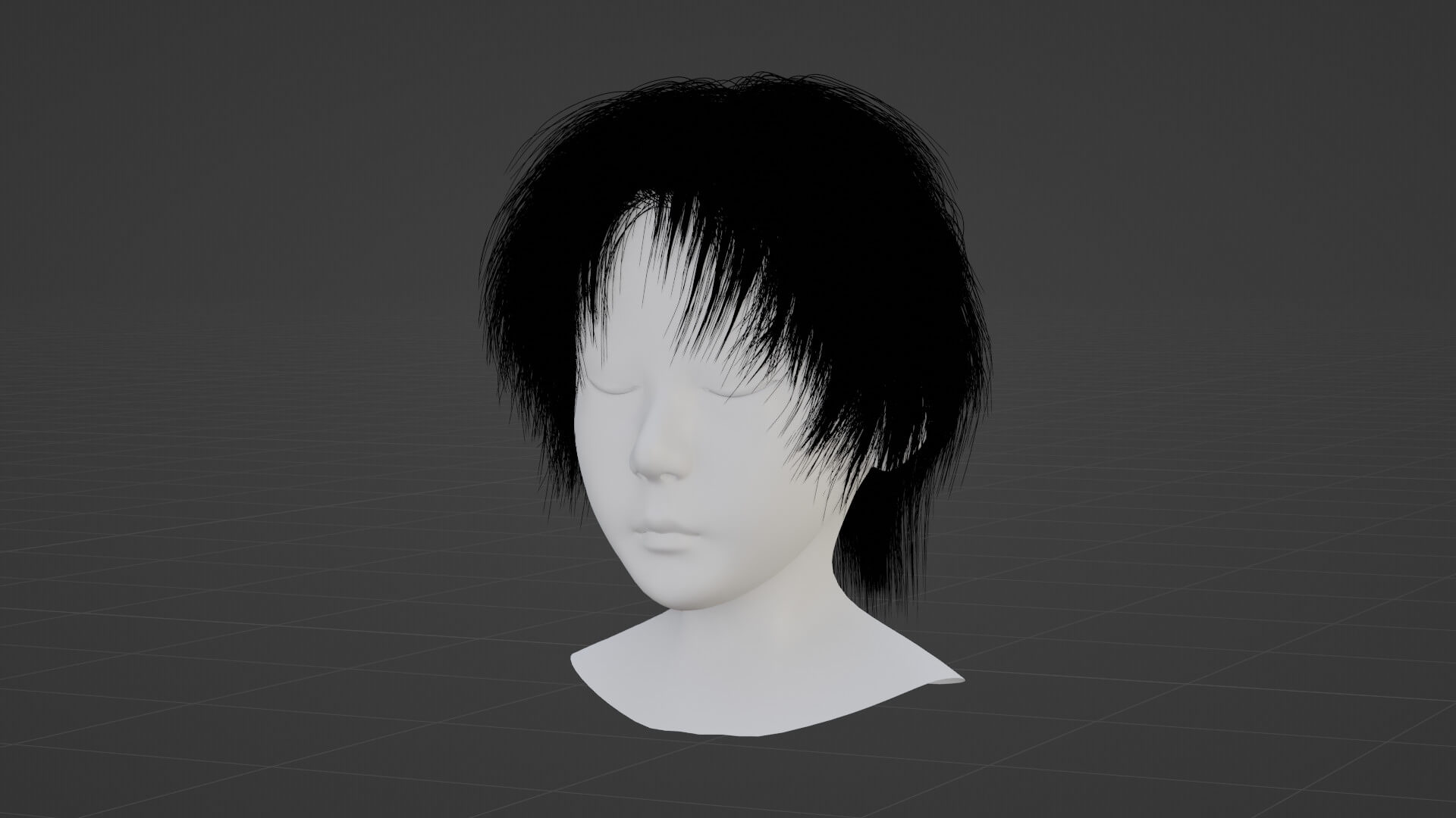 Hair Kano - 3D Model by ludmi