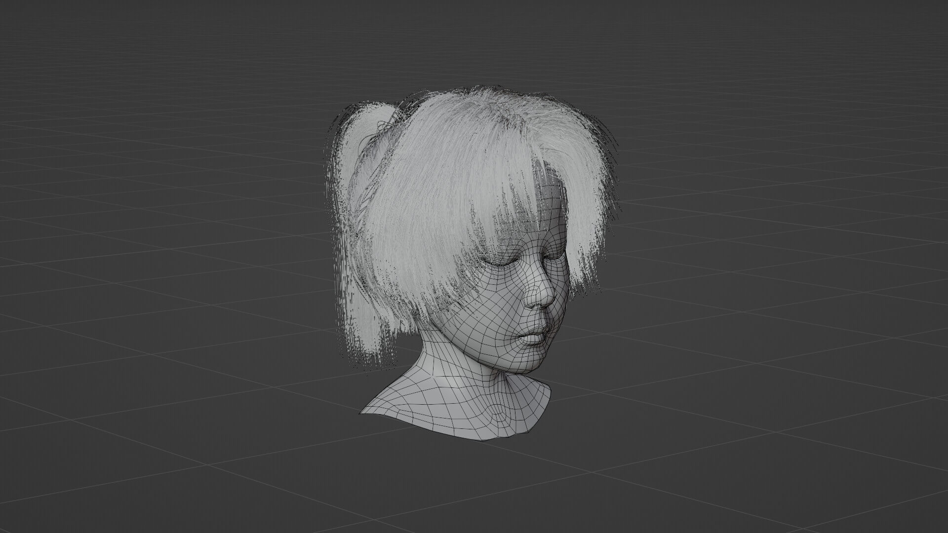 Hair Kano - 3D Model by ludmi