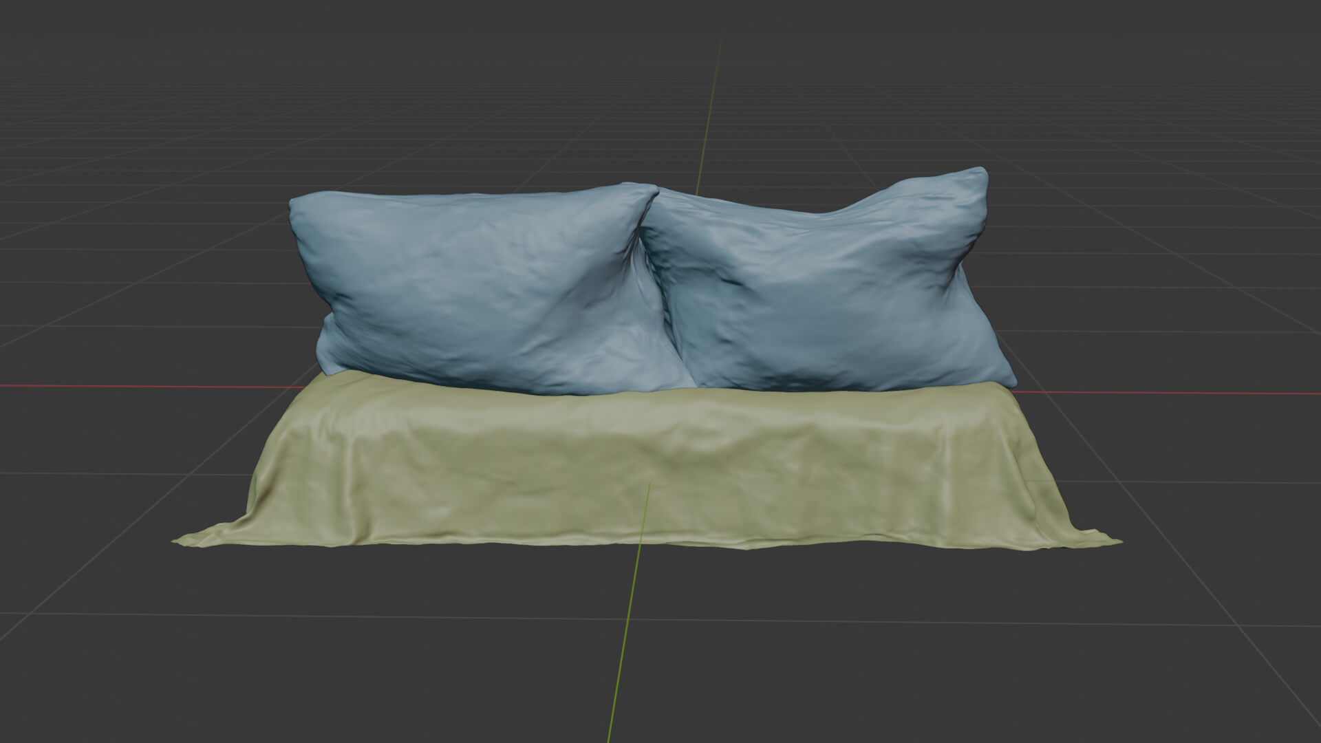 Messy and Cozy Bed - 3D Model by ludmi