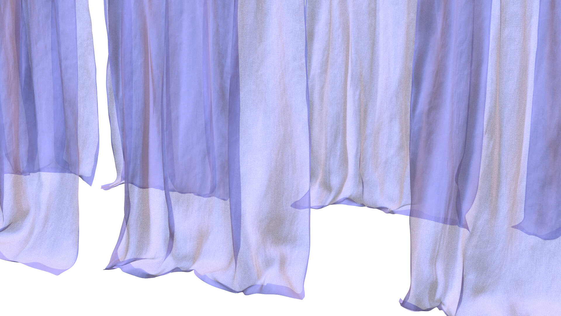Sheer Curtains - 3D Model by ludmi
