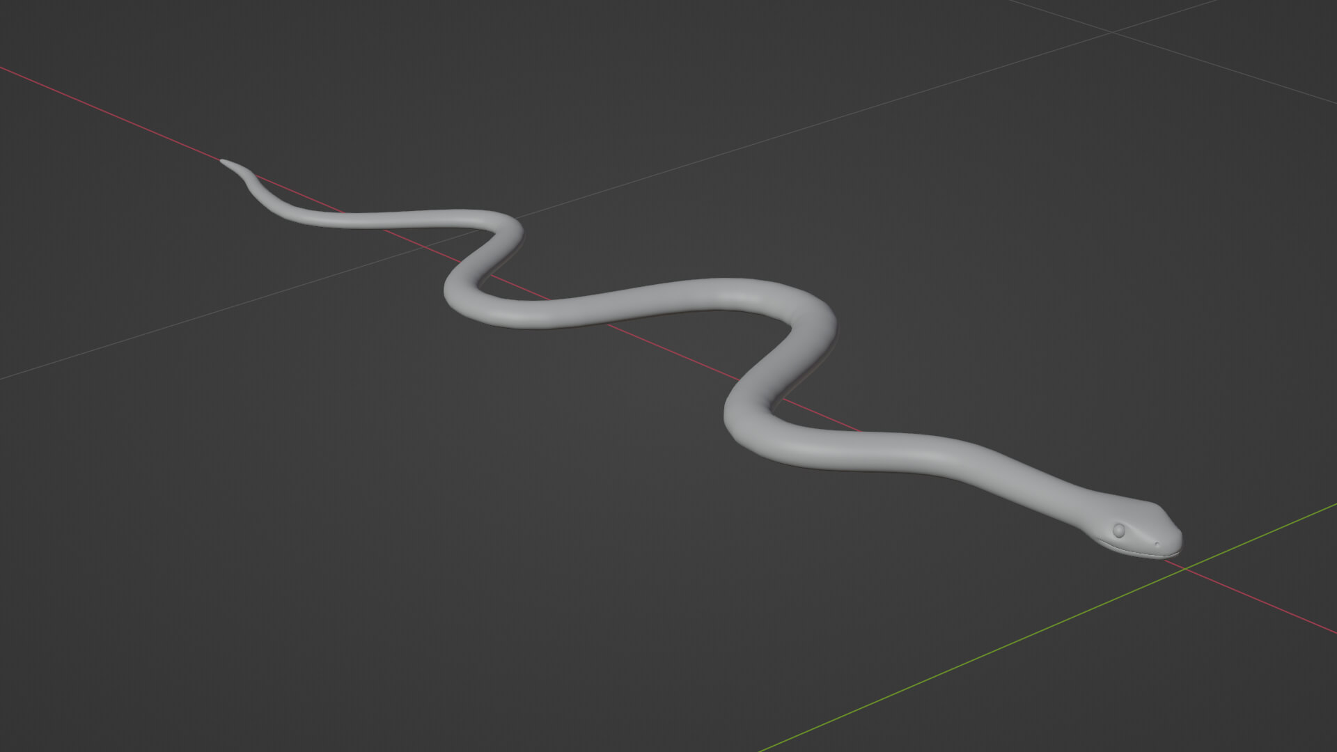 Snake Procedural - 3D Model by ludmi