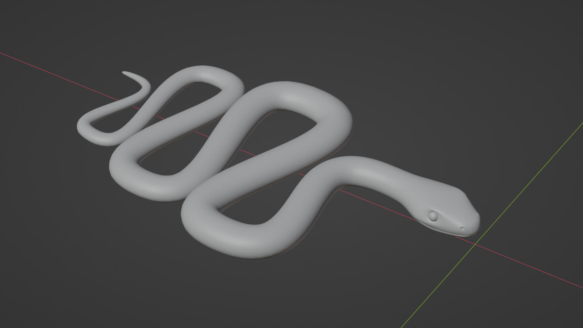 Snake Procedural - 3D Model by ludmi