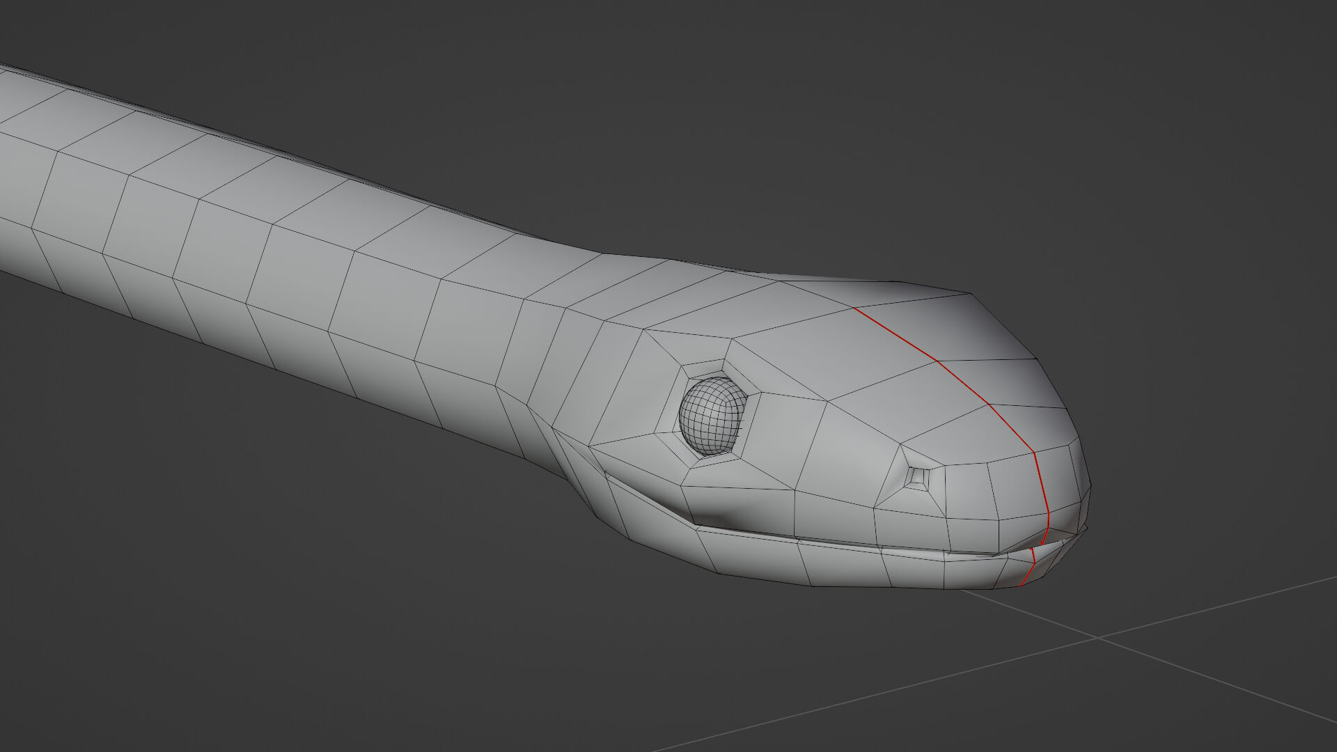 Snake Procedural - 3D Model by ludmi