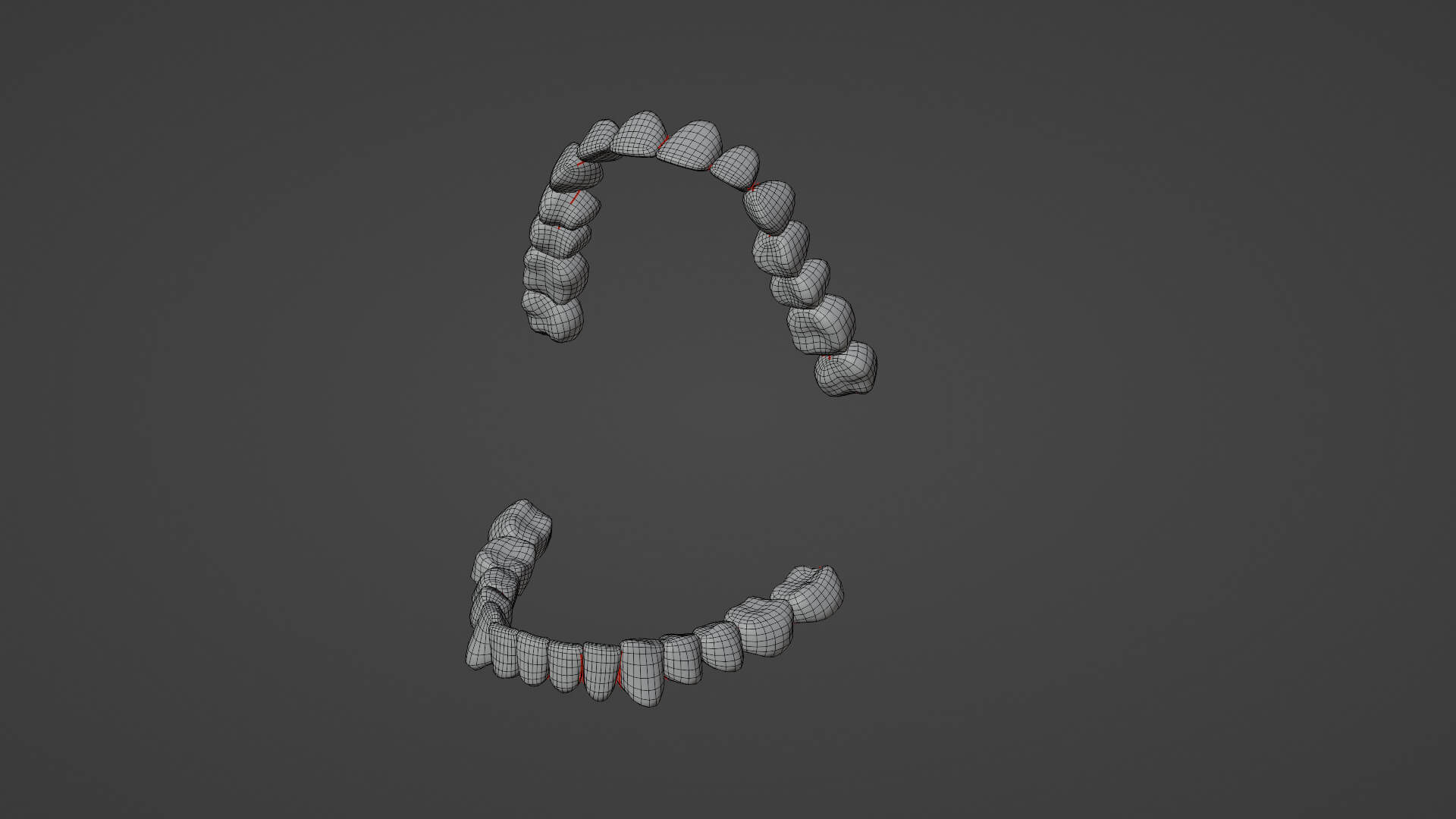 Set of Human Teeth - 3D Model by ludmi