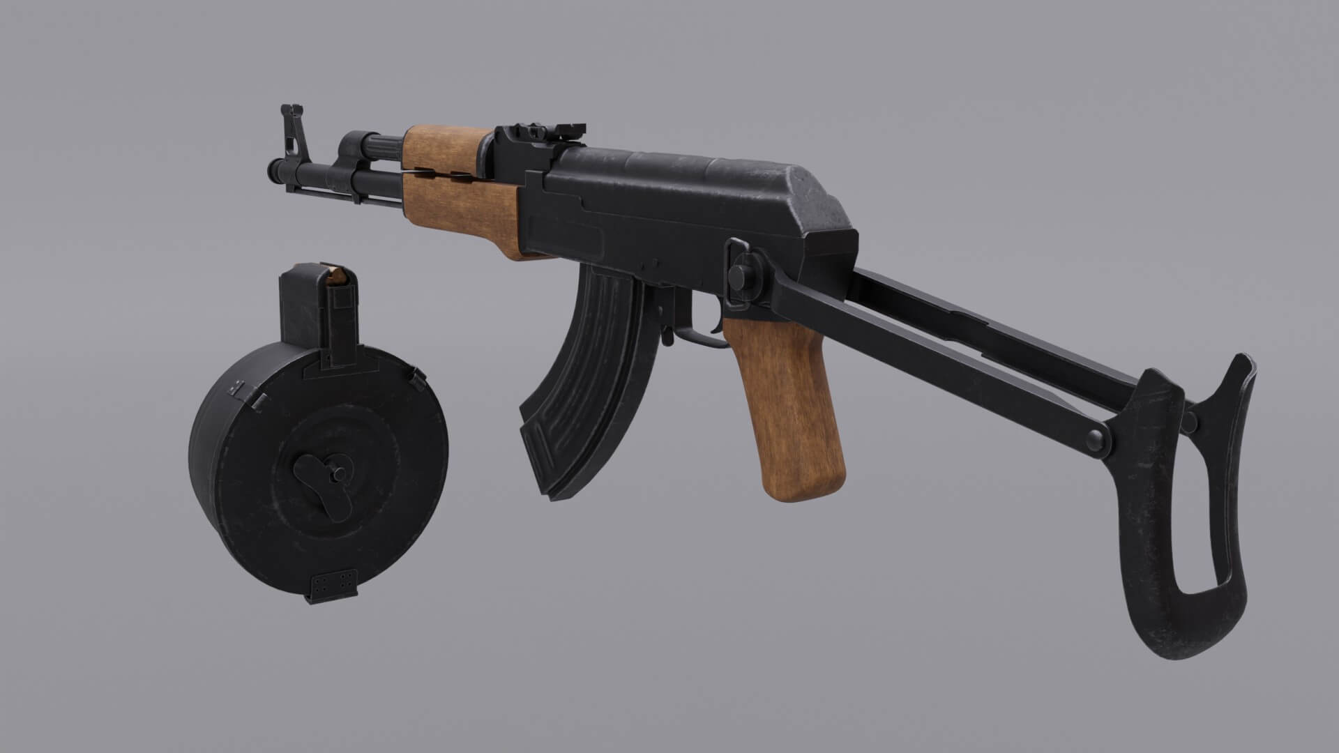 AK 47 Assault Rifle - 3D Model by luisbcompany