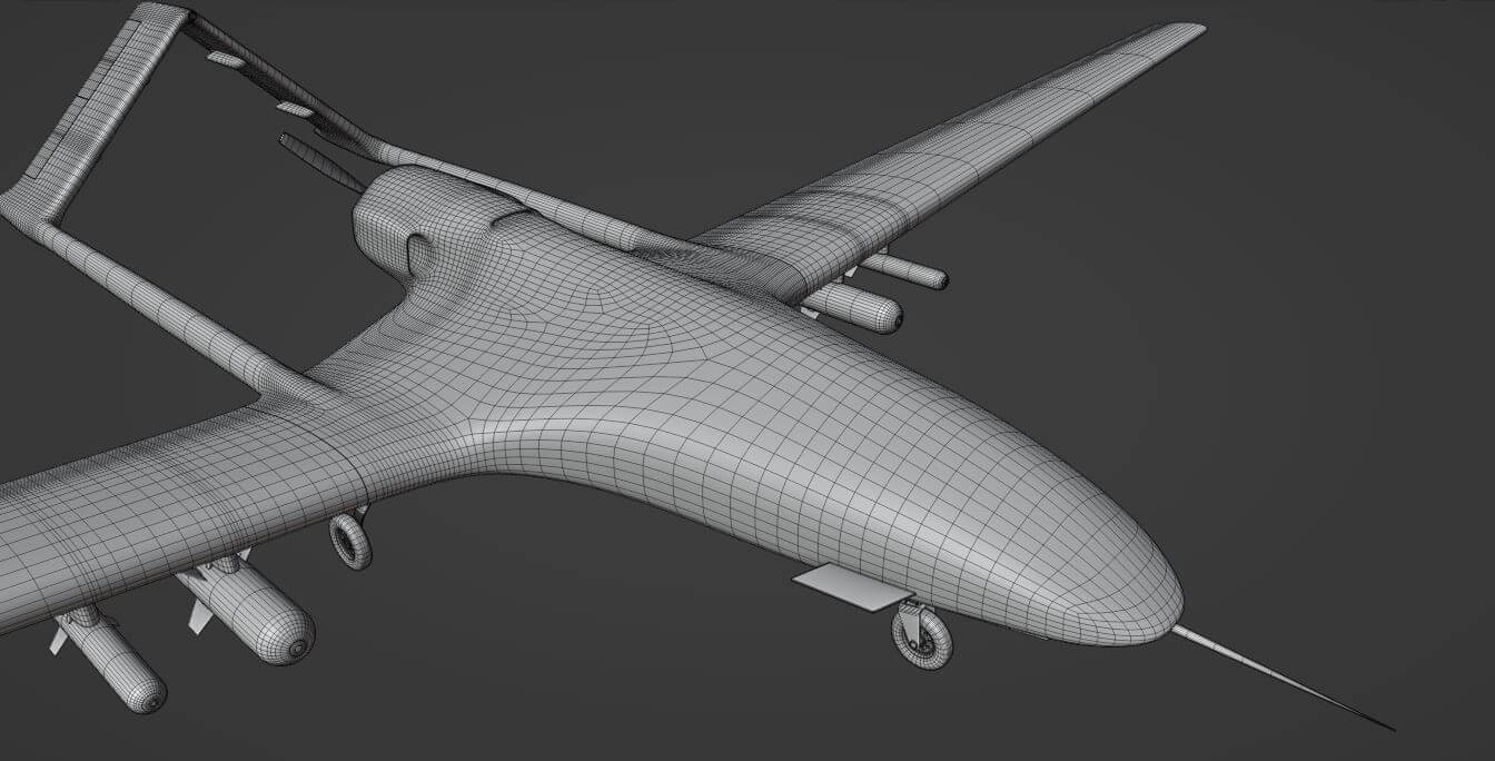 Bayraktar TB2 UCAV Drone - 3D Model by luisbcompany