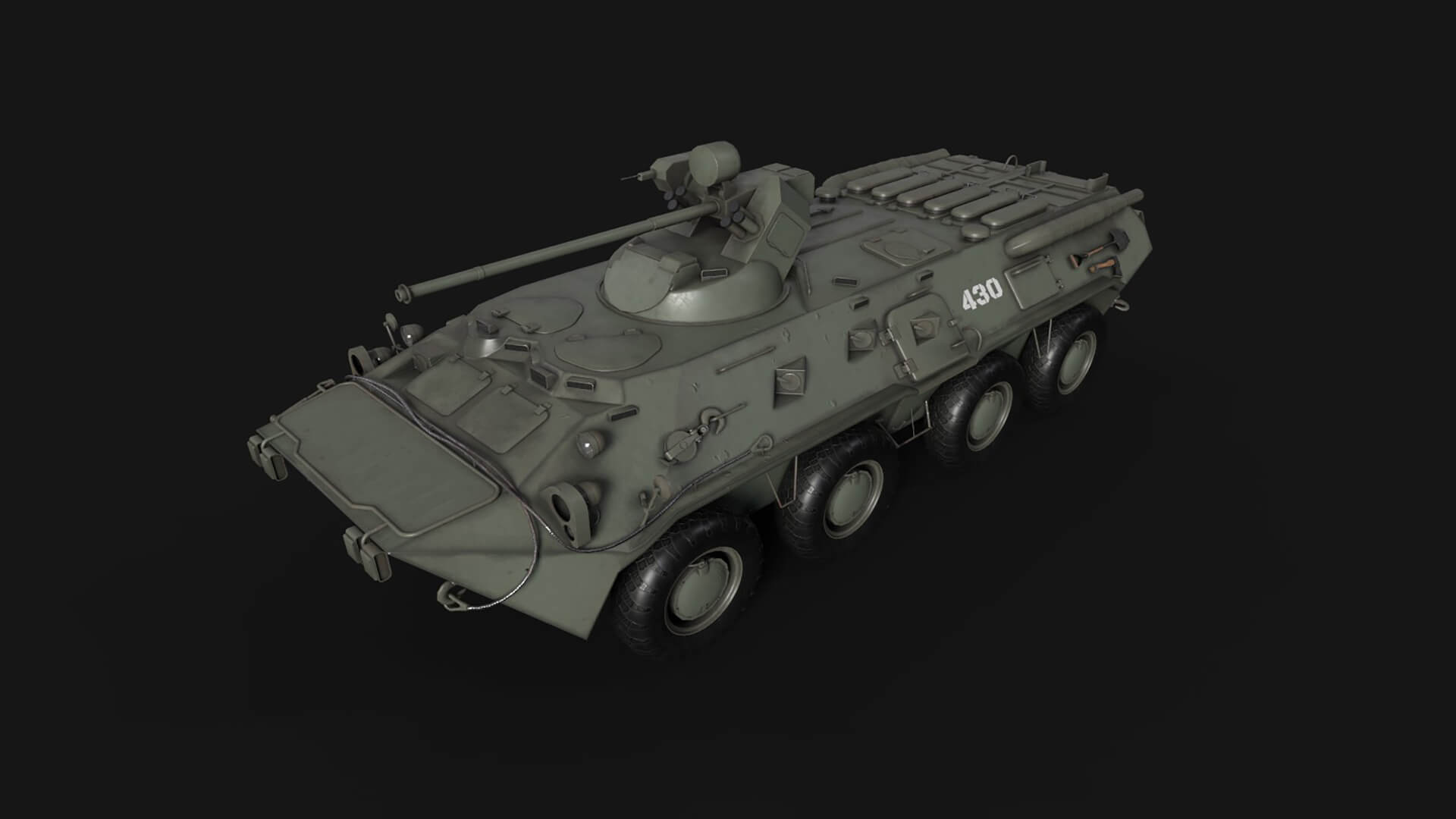 BTR 80 Russian APC - 3D Model by luisbcompany