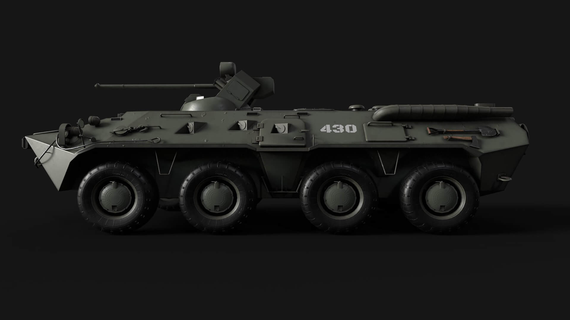 BTR 80 Russian APC - 3D Model by luisbcompany
