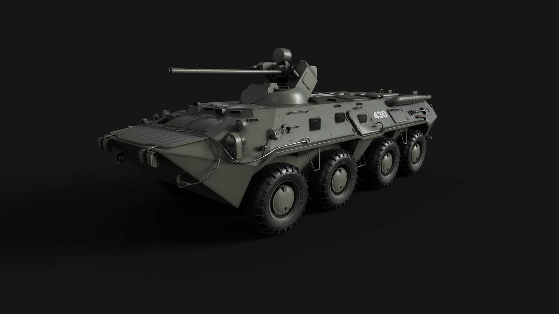 BTR 80 Russian APC - 3D Model by luisbcompany