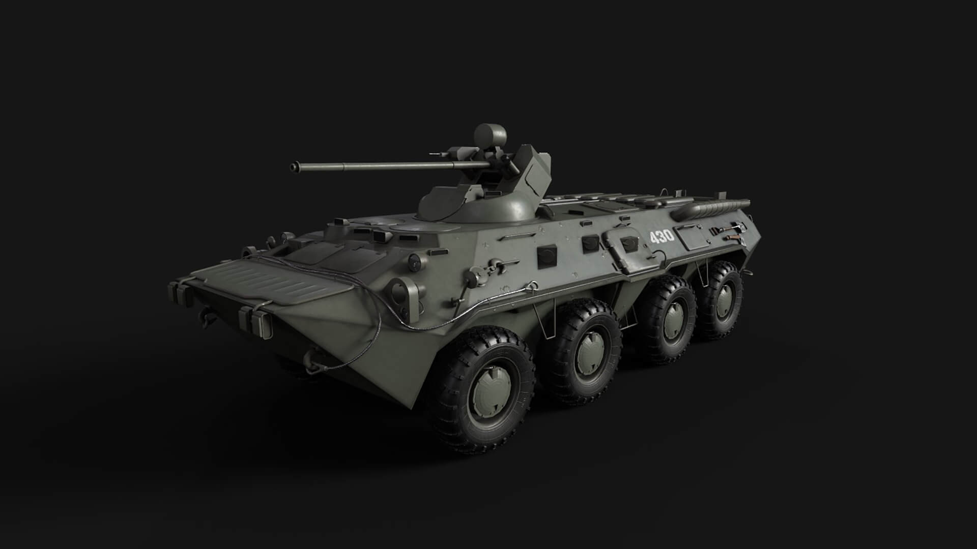 BTR 80 Russian APC - 3D Model by luisbcompany