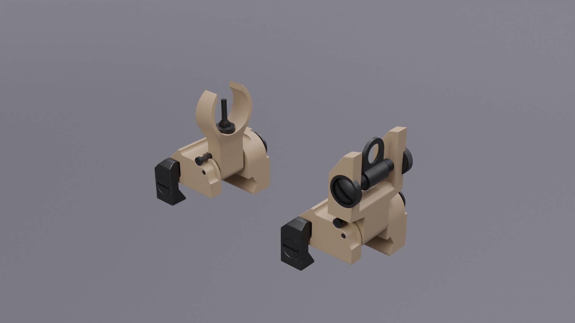Foldable Iron Sight - 3D Model by luisbcompany