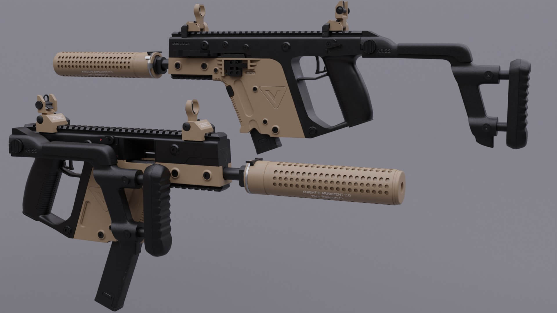 Kriss Vector Submachine Gun - 3D Model by luisbcompany