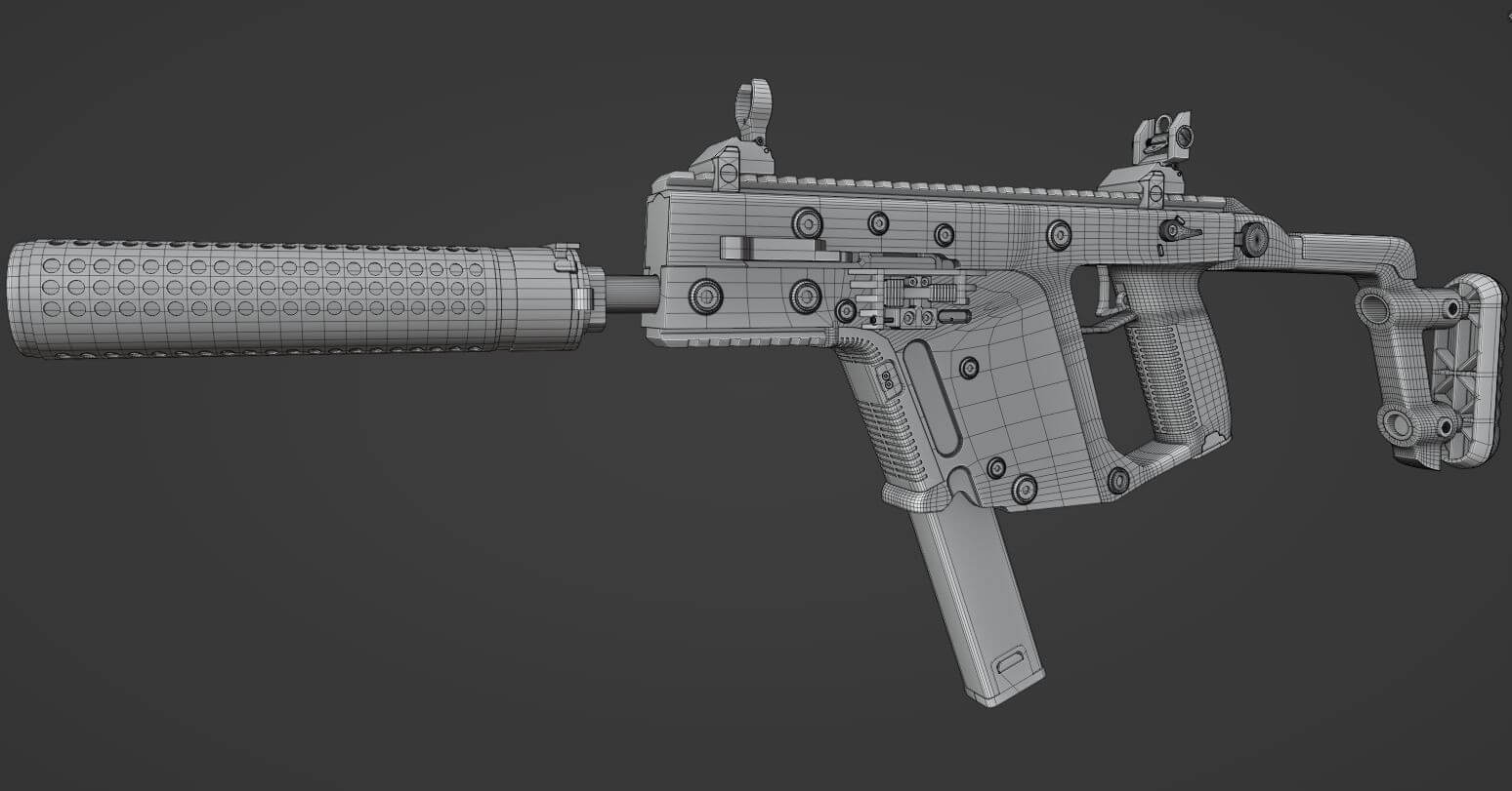 Kriss Vector Submachine Gun - 3D Model by luisbcompany