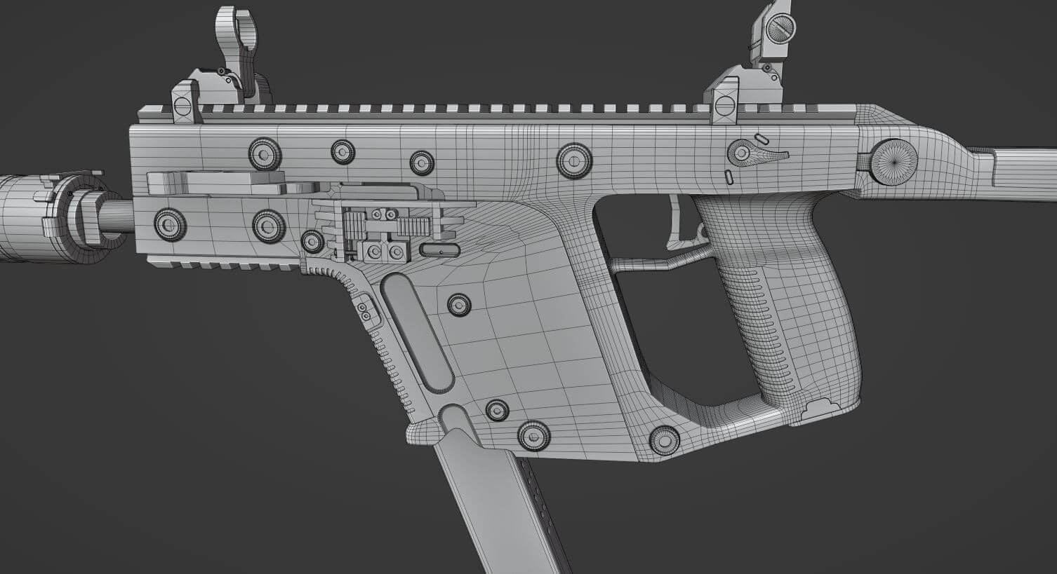 Kriss Vector Submachine Gun - 3D Model by luisbcompany