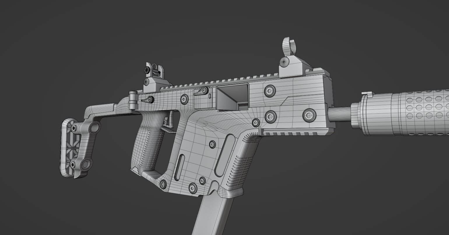 Kriss Vector Submachine Gun - 3D Model by luisbcompany