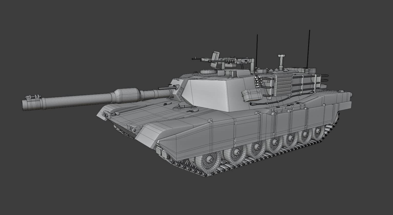 M1A1 Abrams US Main Battle Tank - 3D Model by luisbcompany