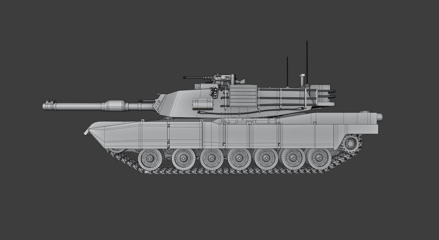 M1A1 Abrams US Main Battle Tank - 3D Model by luisbcompany
